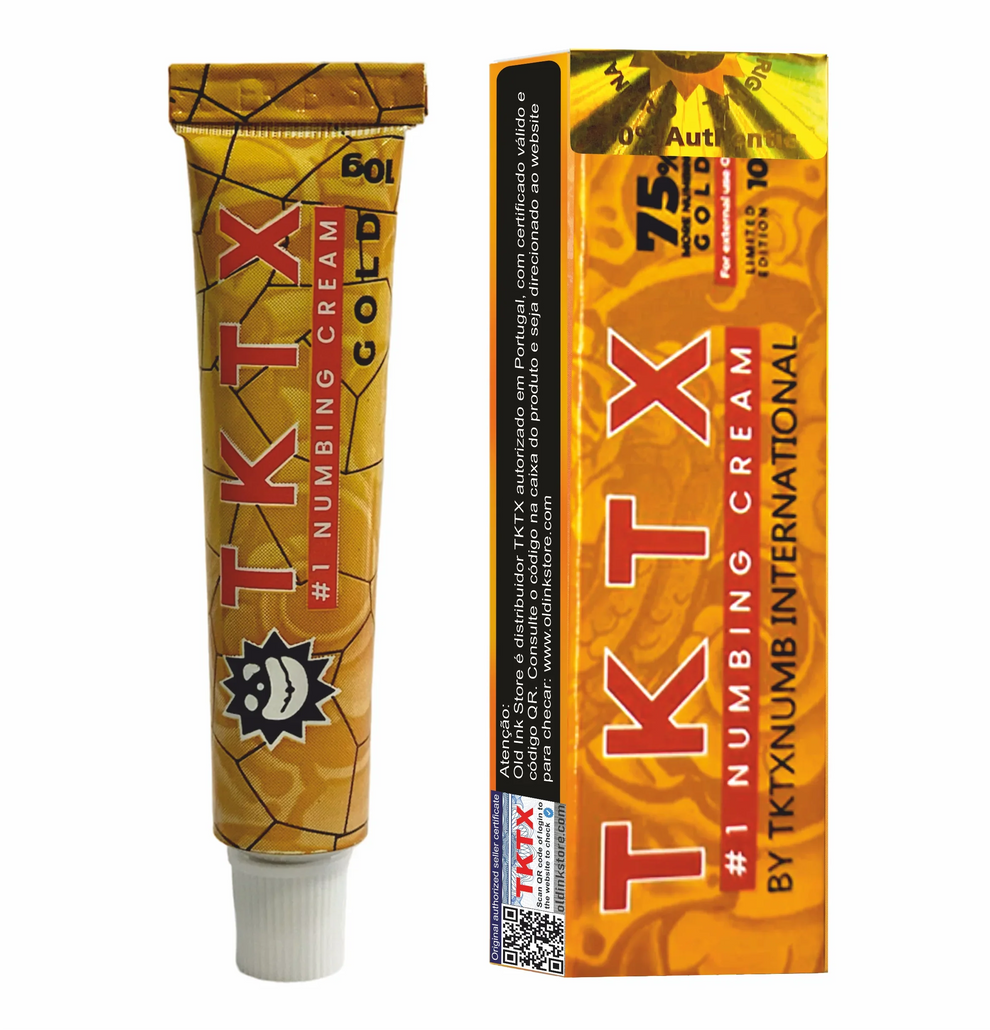 Pomada Anestésica TKTX Gold 75% - Maior profundidade e longo efeito. – TKTX Portugal